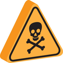 Triangle yellow information signal icon Royalty Free Vector