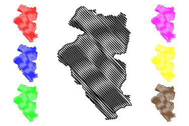 Bulgan province aimags provinces mongolia map Vector Image