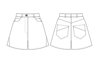 Denim Jeans Line Drawing Vector Images (over 1,400)