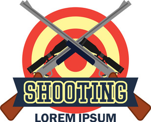 Shooting logo with text space for your slogan Vector Image