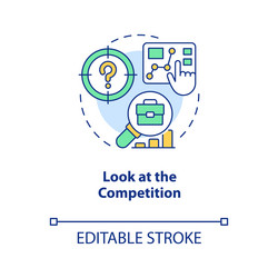 Competitor research abstract concept Royalty Free Vector