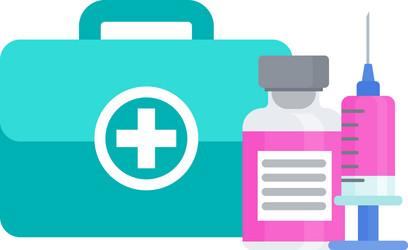 Vaccination process icon strengthening Royalty Free Vector