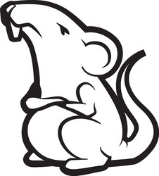 Mouse logo mascot set collection Royalty Free Vector Image