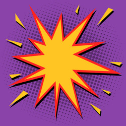 Comic explosion background Royalty Free Vector Image