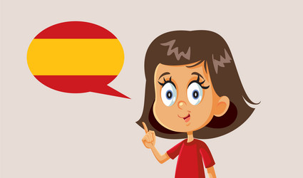 Boy speaking spanish girl speaking english Vector Image