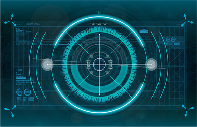 Modern aiming system Royalty Free Vector Image