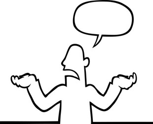 Shrugging Stick Figure