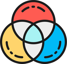 Rgb color swatch palette pattern Royalty Free Vector Image