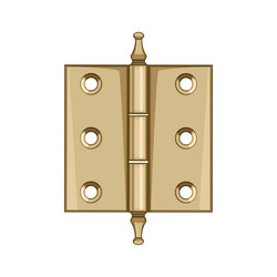 Wood door hinge cartoon Royalty Free Vector Image