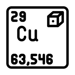 Copper Chemical Element Vector Images (over 410)