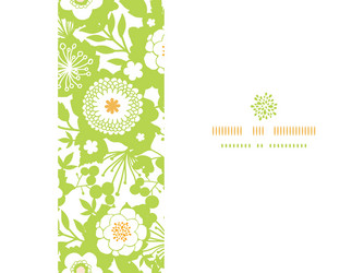 Green and golden garden silhouettes seamless Vector Image