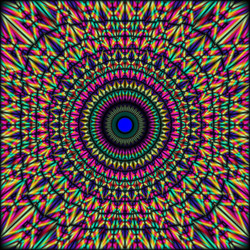 Psychedelic infinity Royalty Free Vector Image