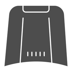 Car hood solid icon parts concept bonnet Vector Image