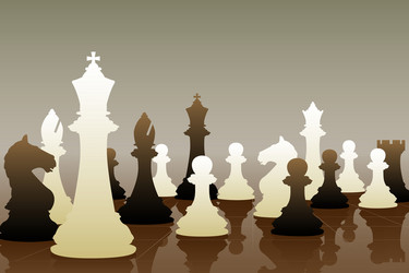 Abstract background of chess piece Royalty Free Vector Image