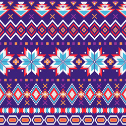 Aztec colorful geometric seamless pattern Vector Image