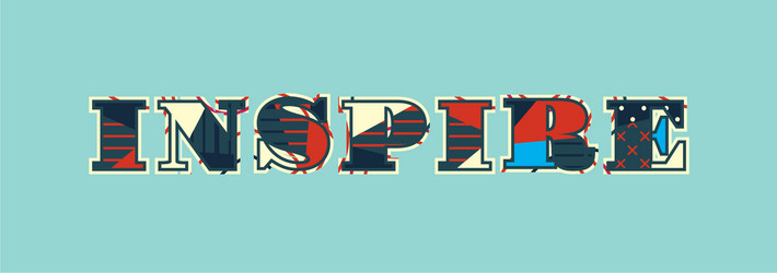 Inspiration concept word art Royalty Free Vector Image