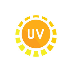 Uv protection icon ultraviolet logo Royalty Free Vector