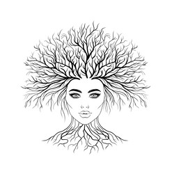 Tree Woman Roots Vector Images (over 240)