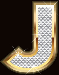 A letter pink bling Royalty Free Vector Image - VectorStock