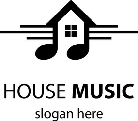 House music logo images Royalty Free Vector Image
