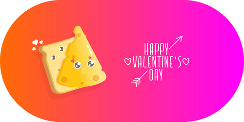 Cartoon cute bread man character Royalty Free Vector Image