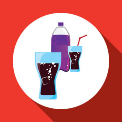 Soda design drink concept white background Vector Image