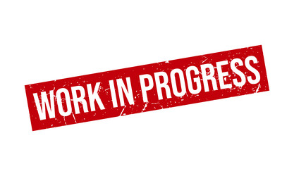Work in progress rubber stamp Royalty Free Vector Image