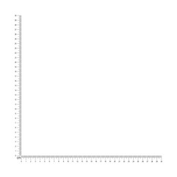 20 cm corner ruler template measuring tool Vector Image