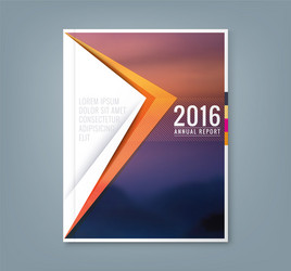 Abstract triangle shapes background book cover Vector Image