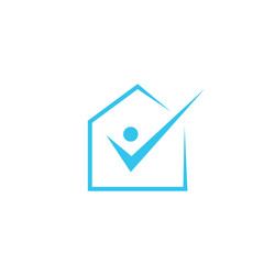 Property home check mark inspection checkmark Vector Image