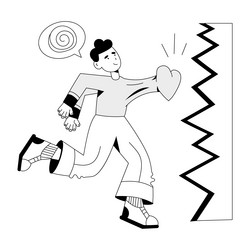 Avoid trap Royalty Free Vector Image - VectorStock