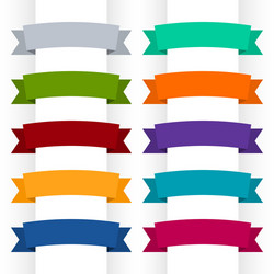 Set of color ribbons stock Royalty Free Vector Image