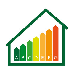 Energy efficiency label on white background Vector Image