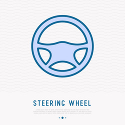 Isolated abstract blue color wheel logo icon car Vector Image