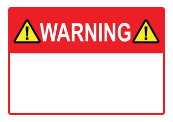 Danger sign ac disconnect sign Royalty Free Vector Image