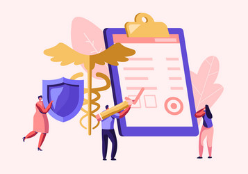 Health insurance form Royalty Free Vector Image