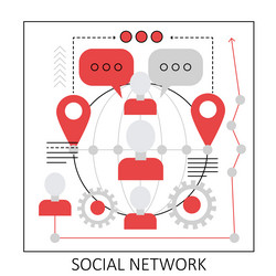 Layouts modern social network mockups Royalty Free Vector