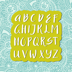 Unique alphabet Royalty Free Vector Image - VectorStock