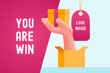 Trophy poster winner awards placard design Vector Image