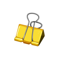 Note binder clip cartoon Royalty Free Vector Image