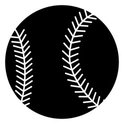 Baseball bat cut-out Royalty Free Vector Image