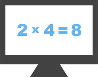 Math in computer Royalty Free Vector Image - VectorStock