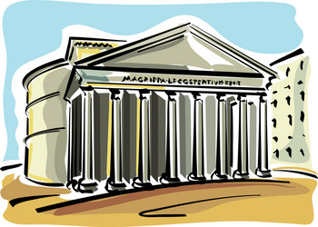 Pantheon Rome Vector Images (over 700)
