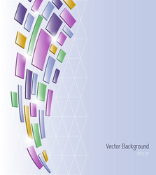Modern 3D Geometric Background Royalty Free Vector Image