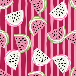 Seamless watermelon surface texture background Vector Image