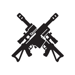 Two Guns Crossed Vector Images (over 410)