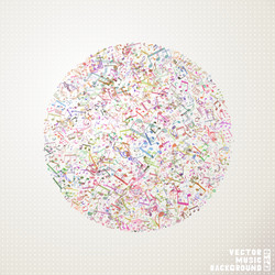 Colourful square music background Royalty Free Vector Image