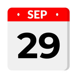 September 29 Calendar Vector Images (92)