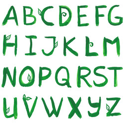 Alphabet letters hand drawn by inc Royalty Free Vector Image