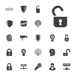 15 privacy icons Royalty Free Vector Image - VectorStock